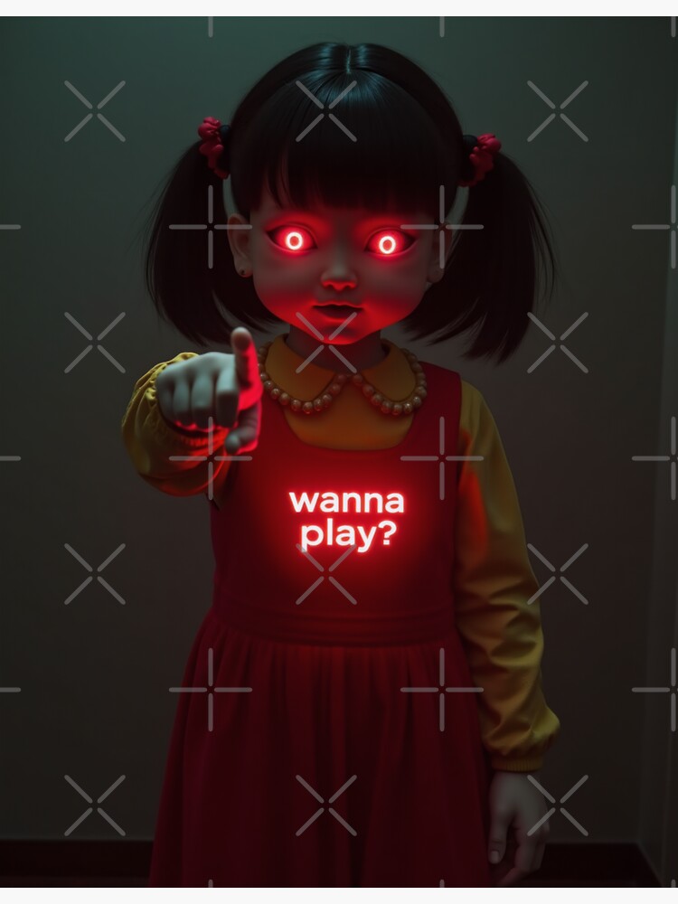 "Squid Game: Play with the Doll Young-hee" Sticker by ArtCreator2023 ...