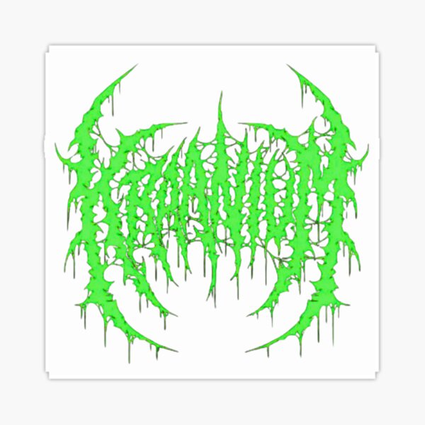"KRAANIUM LOGO ART" Sticker for Sale by MetalRockProg | Redbubble