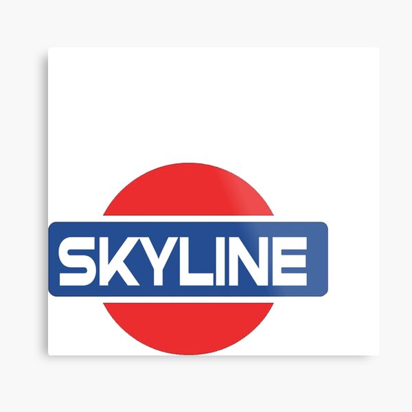 "Nissan Skyline GTR Logo " Metal Print by -stratos- | Redbubble