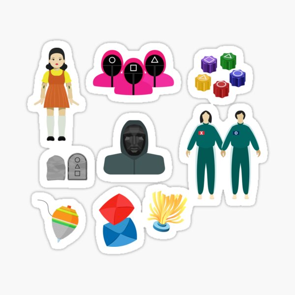 "Squid game 2 pack" Sticker for Sale by Creative7Design | Redbubble
