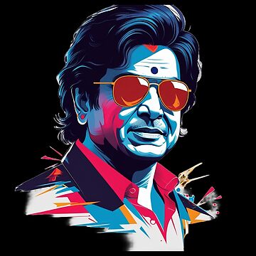"Thalaiva Vibes: A Tribute to Rajinikanth" Sticker for Sale by Turbo ...