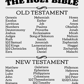 "List of Bible Books from Old and New Testament, All 66 Books Listed ...