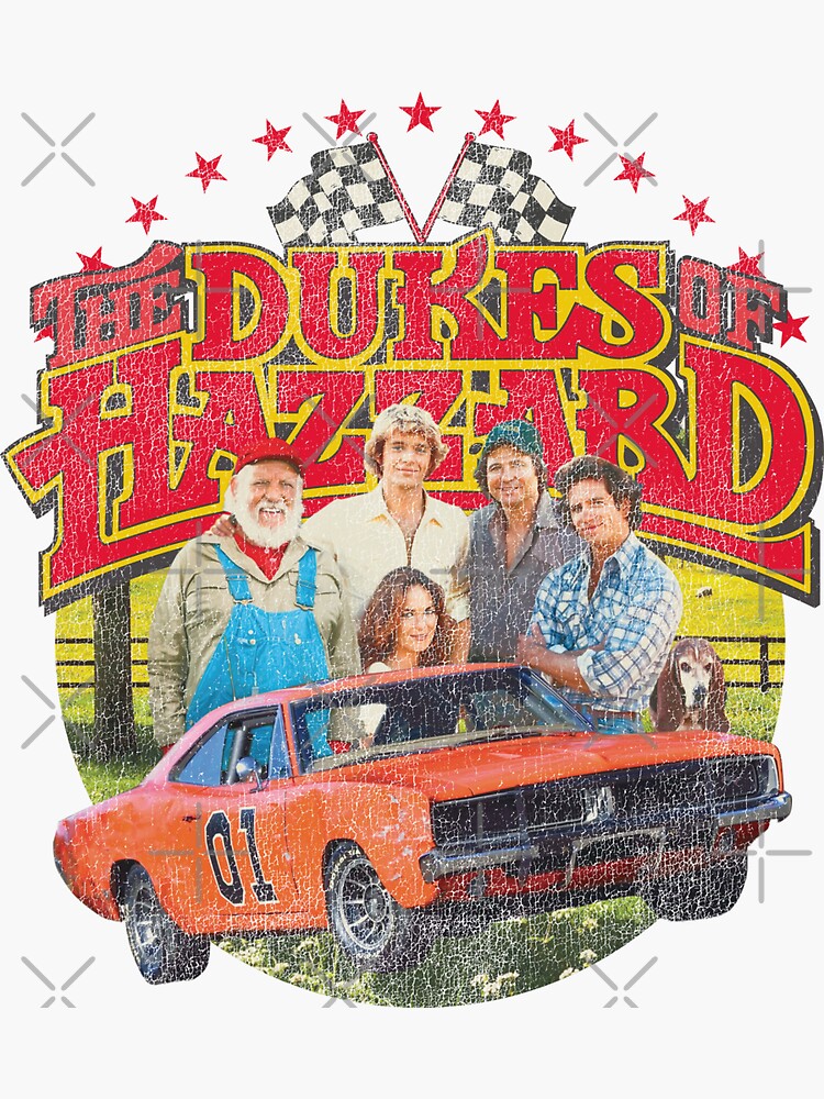 "The Gang From Dukes of Hazzard Worn" Sticker for Sale by alhern67 ...