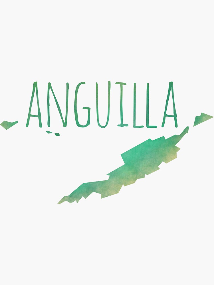 "anguilla" Sticker by Motivburg | Redbubble