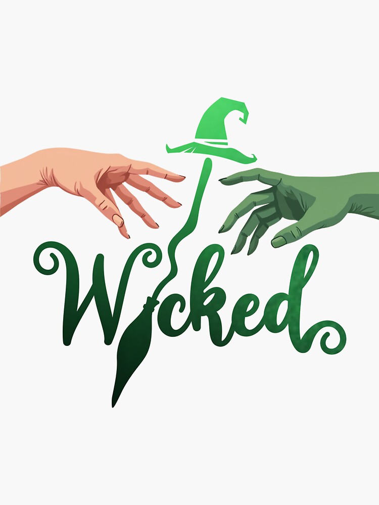 "Wicked" Sticker for Sale by MALIKABO | Redbubble