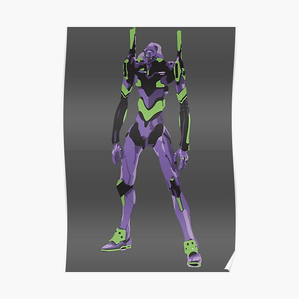 "Evangelion: Eva Unit 01 Minimalist Illustration" Poster for Sale by ...