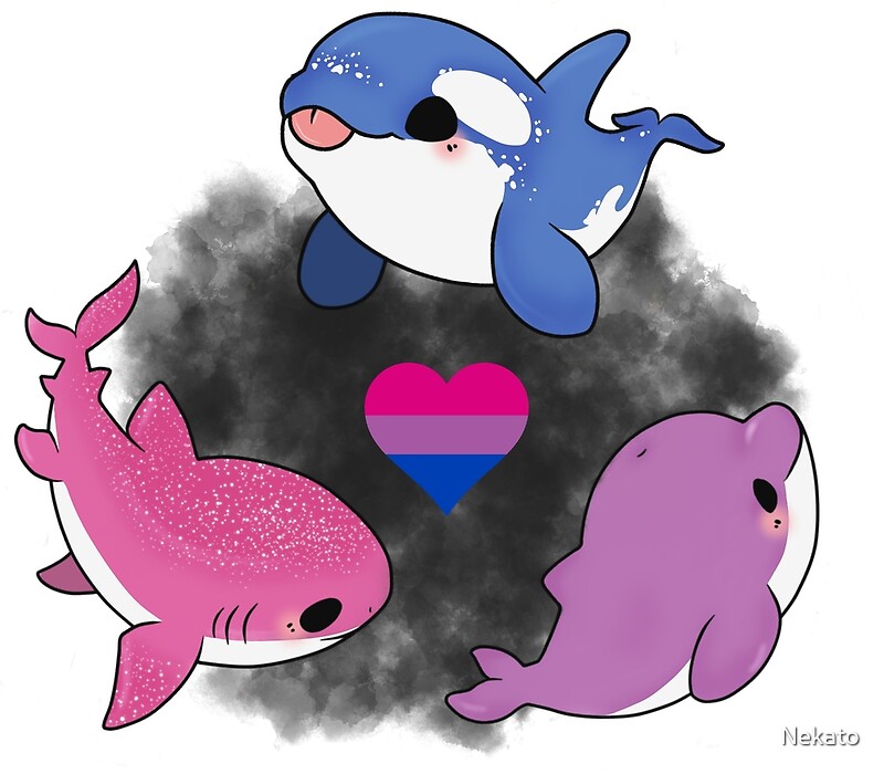 "Bi Pride animals" by Nekato | Redbubble