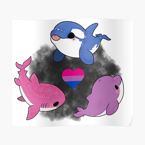 "Bi Pride animals" Poster by Nekato | Redbubble