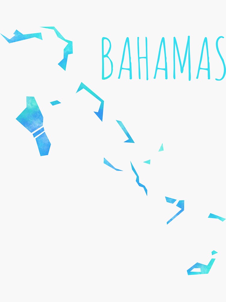 "Bahamas" Sticker by Motivburg | Redbubble