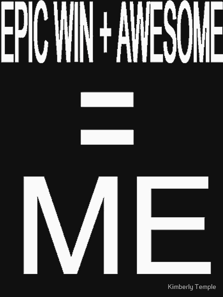 "Epic Win + Awesome = ????" T-shirt for Sale by GothicCupCake ...