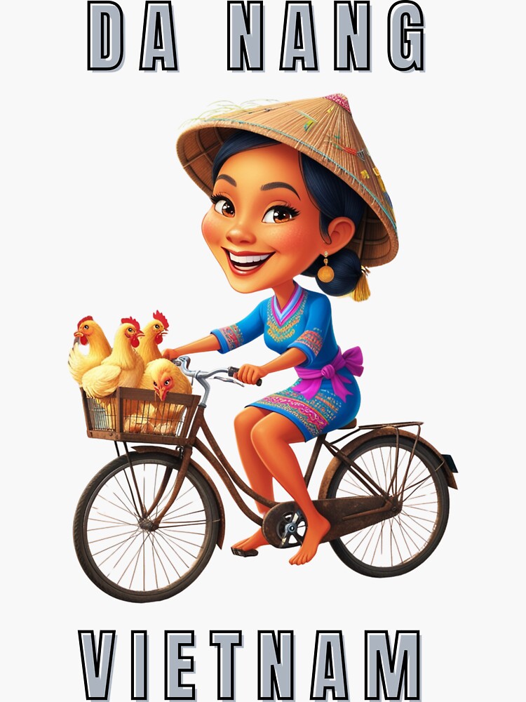 "Classic Vietnam Culture Da Nang T Shirt" Sticker for Sale by ...