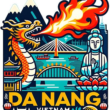 "Da Nang Vietnam" Sticker for Sale by LoveLabDesign | Redbubble