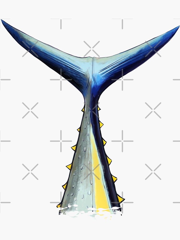 "Bluefin Tuna | Tuna Tail" Sticker for Sale by blueshore | Redbubble