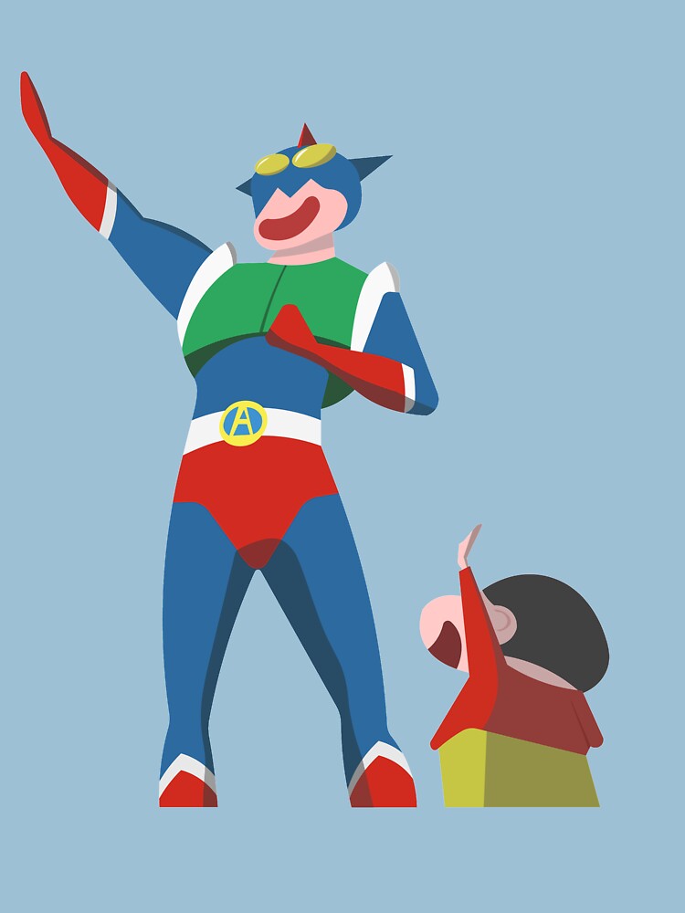 "Shin Chan's hero" T-shirt for Sale by clemthenerd | Redbubble | shin t ...
