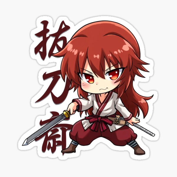"Anime Chibi Battousai - Rurouni Kenshin" Sticker for Sale by ...