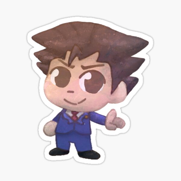 "Phoenix Wright Ace Attorney Chibi" Sticker for Sale by array-tidbits ...