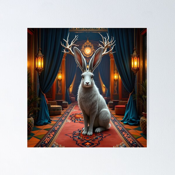 "The Jackalope's Parlor" Poster for Sale by HabitableMoons | Redbubble