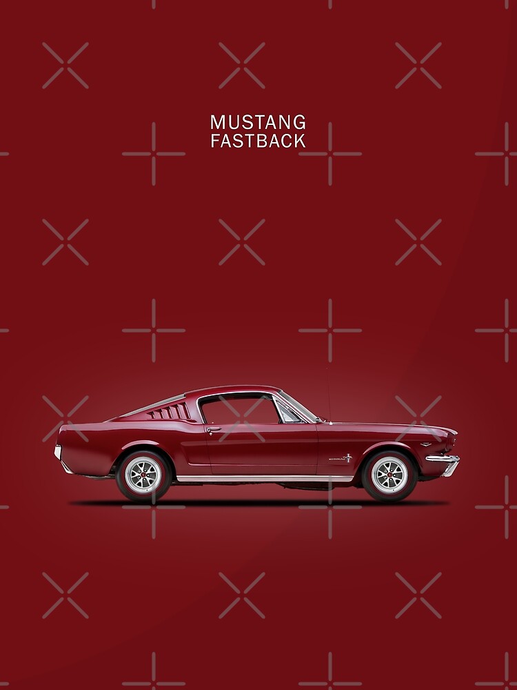 "Mustang Fastback" Poster for Sale by rogue-design | Redbubble