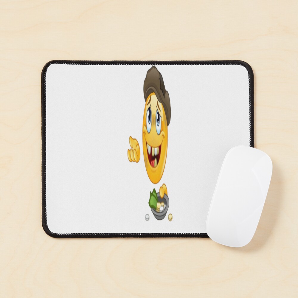 "Poor emoji begging" Sticker for Sale by MAHMOUR | Redbubble