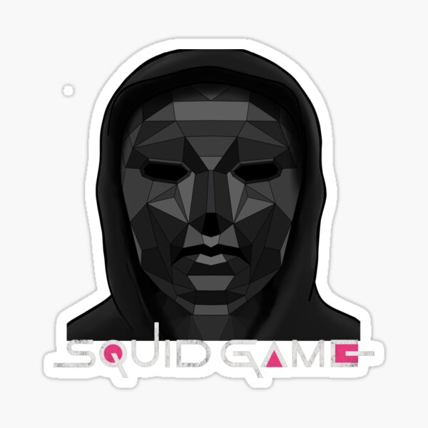 "Squid Game The Front Man With Hoodie and Logo" Sticker for Sale by ...