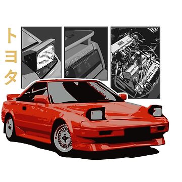 "88 Toyota MR2 AW11" Sticker for Sale by celinebeee | Redbubble