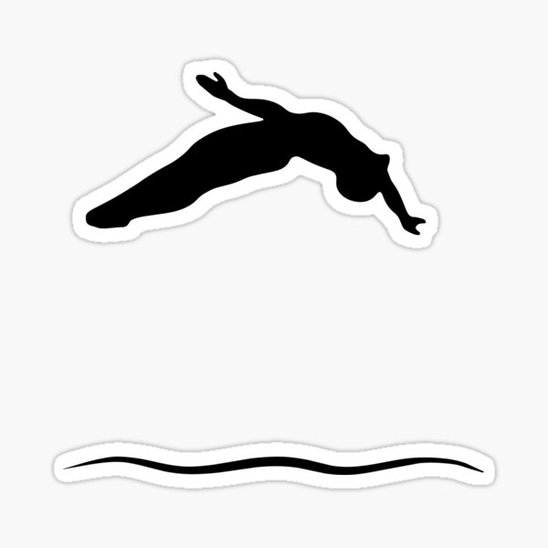 "Springboard Diving" Sticker for Sale by Vectorqueen | Redbubble