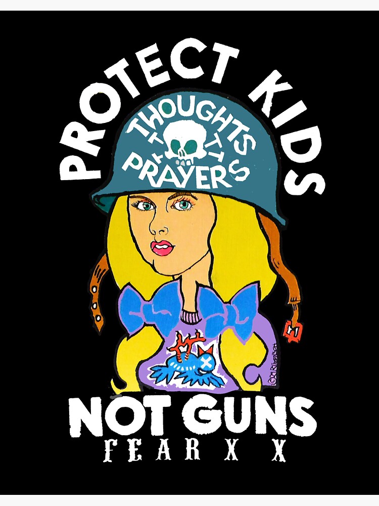 " Stop Gun Violence, Protect Kids Not Guns, Anti Gun Original Art by ...