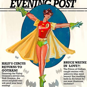 "The Gotham City Evening Post" Poster for Sale by npcundiff | Redbubble