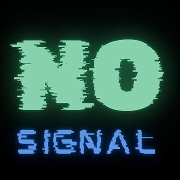 "No Signal" Sticker for Sale by mayaway | Redbubble