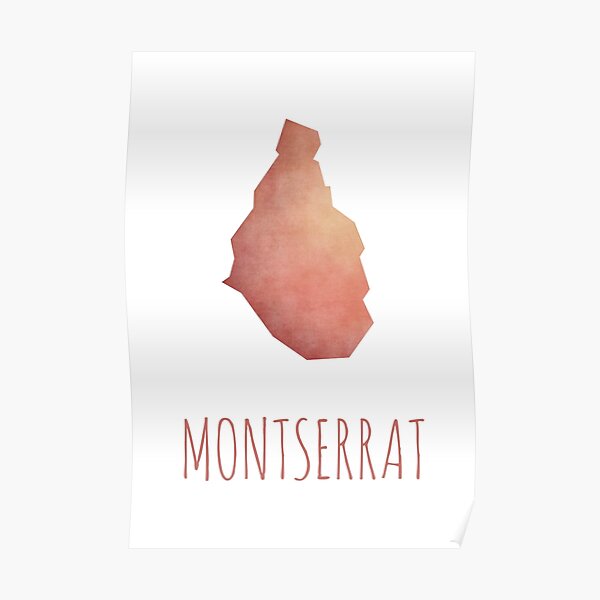 "montserrat" Poster by Motivburg | Redbubble