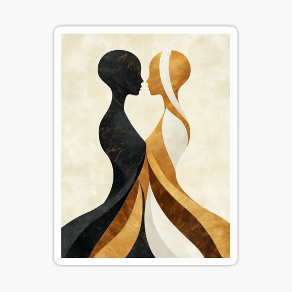 "Abstract Flow of Connection" Sticker for Sale by AI-alchemist | Redbubble