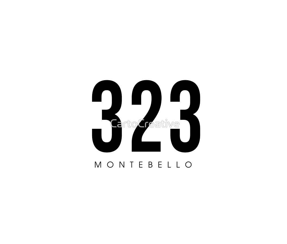 "Montebello, CA - 323 Area Code design" by CartoCreative | Redbubble