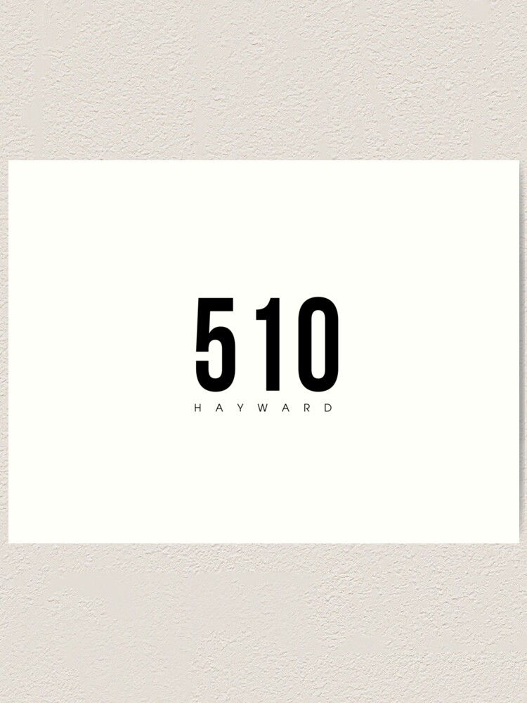 "Hayward, CA - 510 Area Code design" Art Print by CartoCreative | Redbubble
