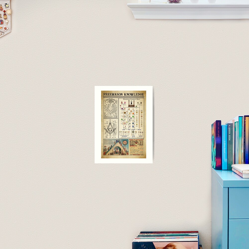 "Freemason Knowledge: Symbols, History, and Structure" Poster for Sale ...