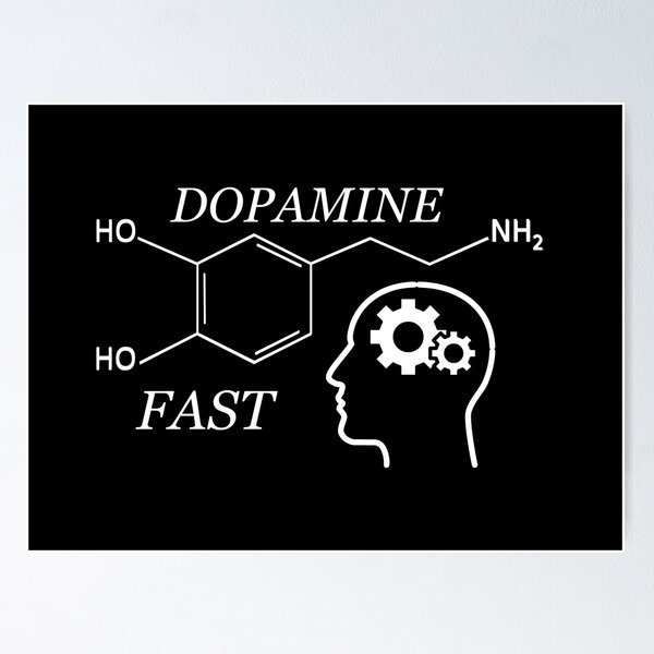 "Dopamine fast molecule structure chemist structural formula" Poster for Sale by Alexaltay ...