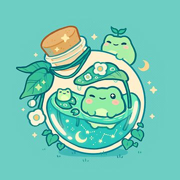 "Frog Potion" Sticker for Sale by freshbobatae | Redbubble