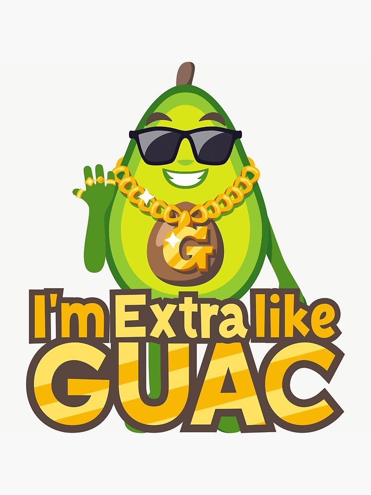 "JoyPixels™ Extra Like Guac Avocado Emoji" Sticker for Sale by ...