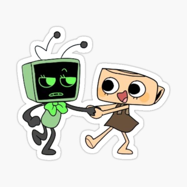 "shellvision shelly and vee dandys world" Sticker for Sale by Akiro ...