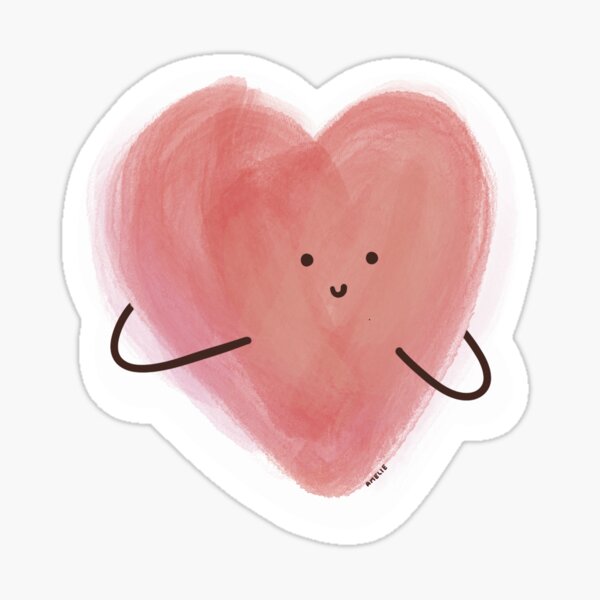 "Smiley Heart" Sticker for Sale by lauryn-amelie | Redbubble