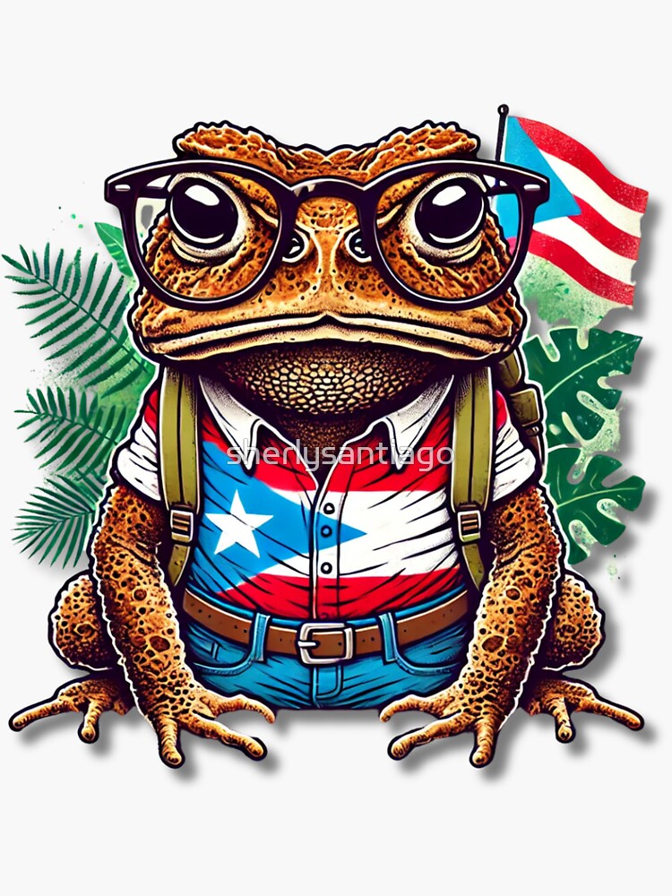 "Sapo Concho Puerto Rico " Sticker for Sale by sherlysantiago | Redbubble