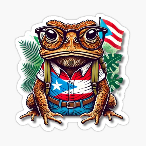 "Sapo Concho Puerto Rico " Sticker for Sale by sherlysantiago | Redbubble