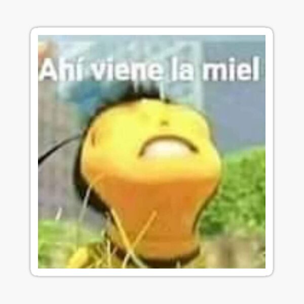 Pegatina con la obra «MeMe "Ahi viene la miel" (bee movie)» de ...
