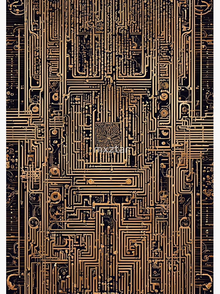 "Parallel Patterns: A Digital Retro Vision" Poster for Sale by mxztar ...
