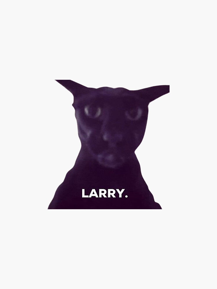 "Larry the cat" Sticker for Sale by TWILIGHTz | Redbubble