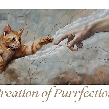 "Creation of Adam Inspired Purrfection Cat /// Renaissance Series ...