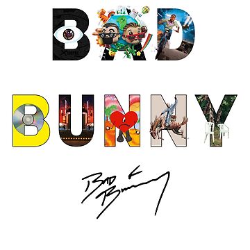 "BAD BUNNY ALBUMS" Poster by DGlibra | Redbubble