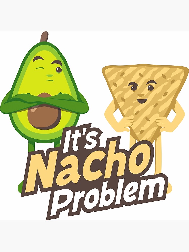 Impression photo « JoyPixels ™ Son problème Nacho Emoji à l'avocat ...