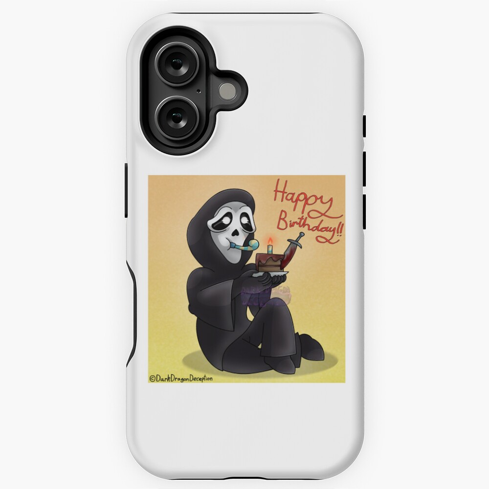 "Happy Birthday From Ghostface! (Scream)" Sticker for Sale by Deception ...
