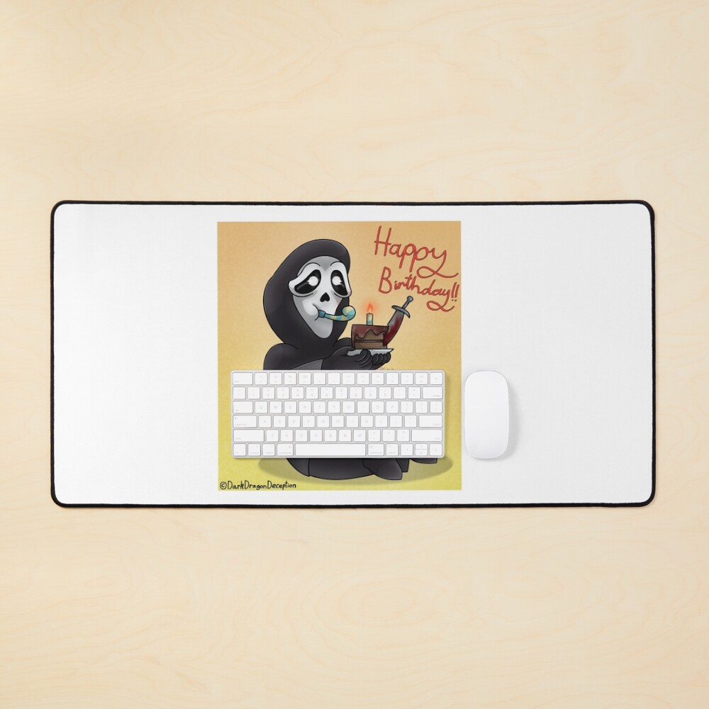 "Happy Birthday From Ghostface! (Scream)" Sticker for Sale by Deception ...