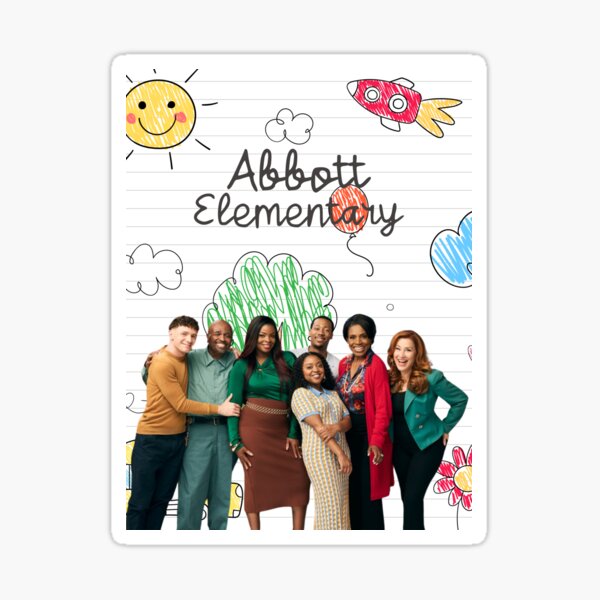 "abbott elementary" Sticker for Sale by madisondeline | Redbubble